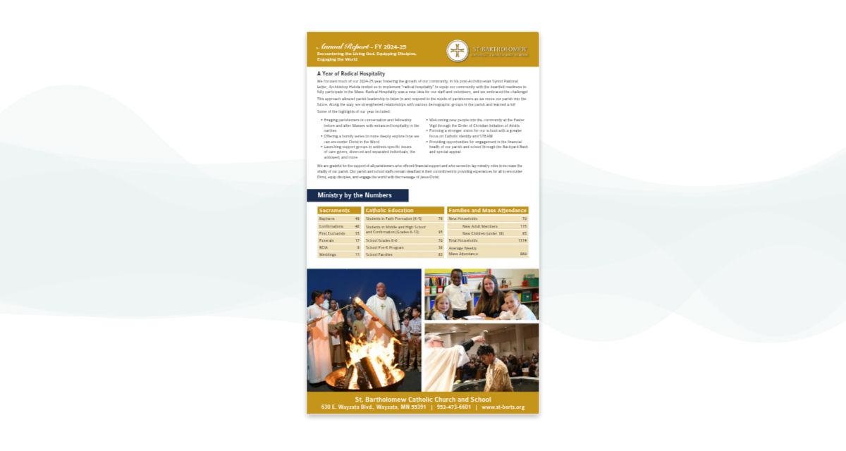St. Bartholomew Annual Report FY 2024-2025